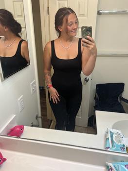 Soo Slick Sleeveless Ribbed Sculpting Jumpsuit – Tummy Control ...