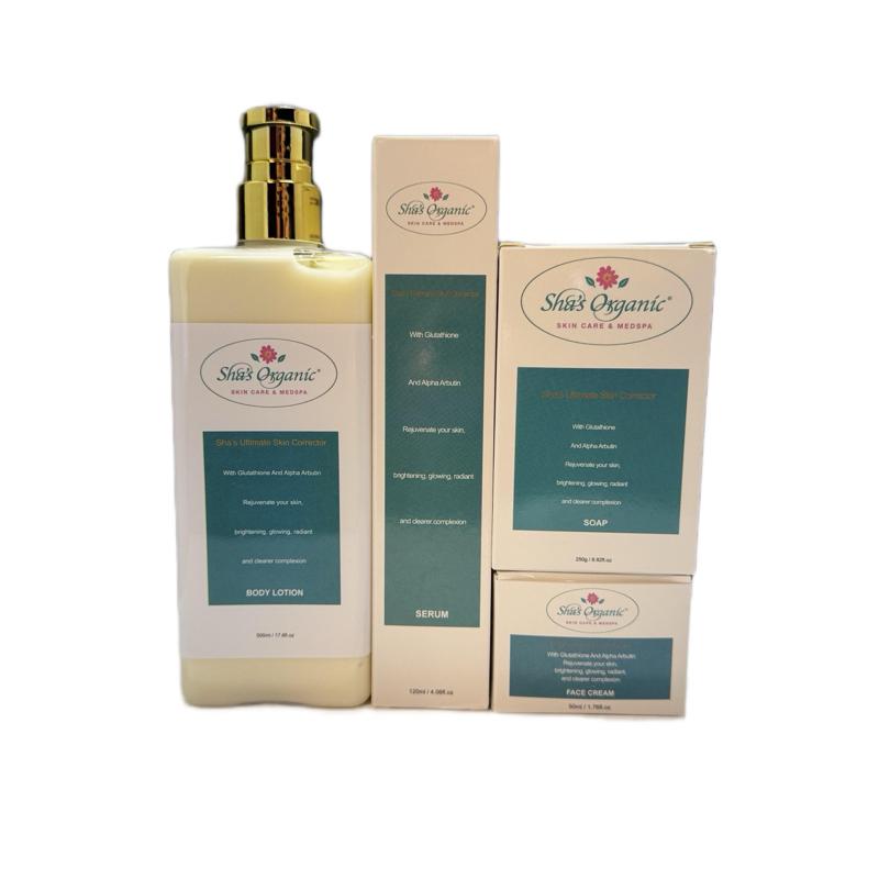 Ultimate Skin Corrector (Mama mixing) Bodycare Package Set - With Glutathione and Alpha Arbutin ...