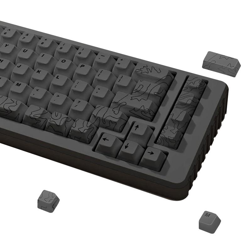Gray Topo Canyon Keycaps | 164 Keycaps Set | 60%-100% Keyboard - TikTok ...