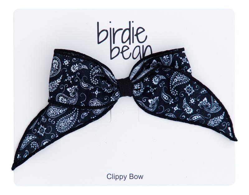Black Paisley Clippy Bow - TikTok Shop