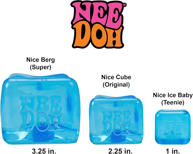 Schylling NeeDoh Sensory Bundle Nice Ice Baby + Nice Cube + Nice ...