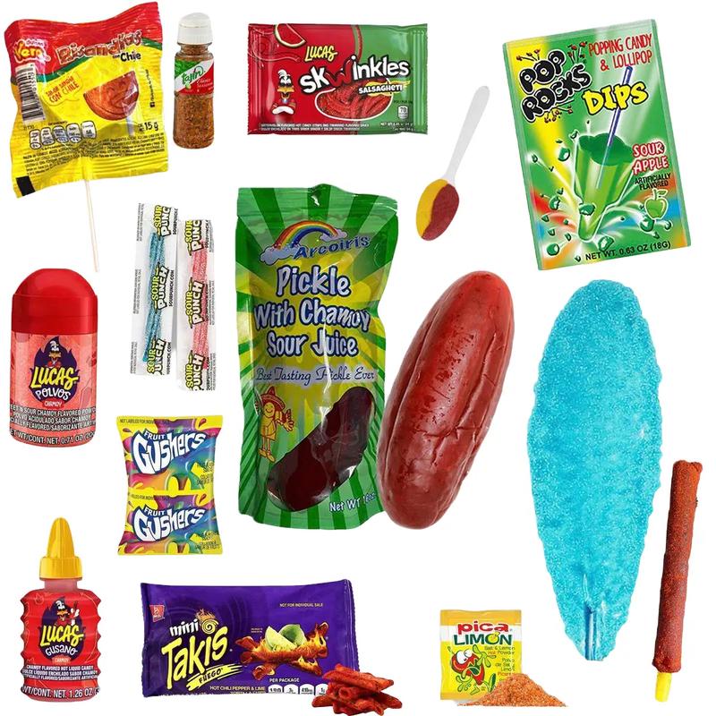 Candeezz Chamoy Pickle Kit Set Delicious Mexican Candy 15 Piece ...