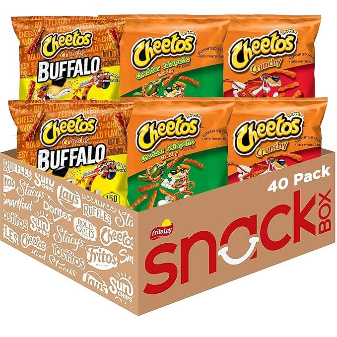 Cheetos Cheese Flavored Snacks, Cheesy & Spicy Favorites with Crunchy ...