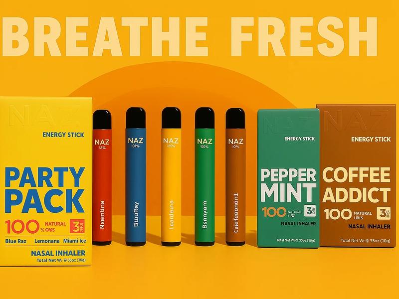 NAZ Nasal Stick - Portable Essential Oil Vaporizer for Aromatherapy ...