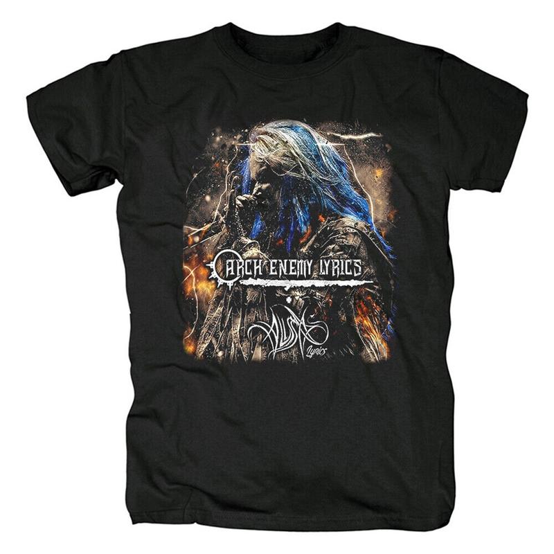 Arch Enemy Lyrics Alissa T-Shirt Black Fullsize - TikTok Shop