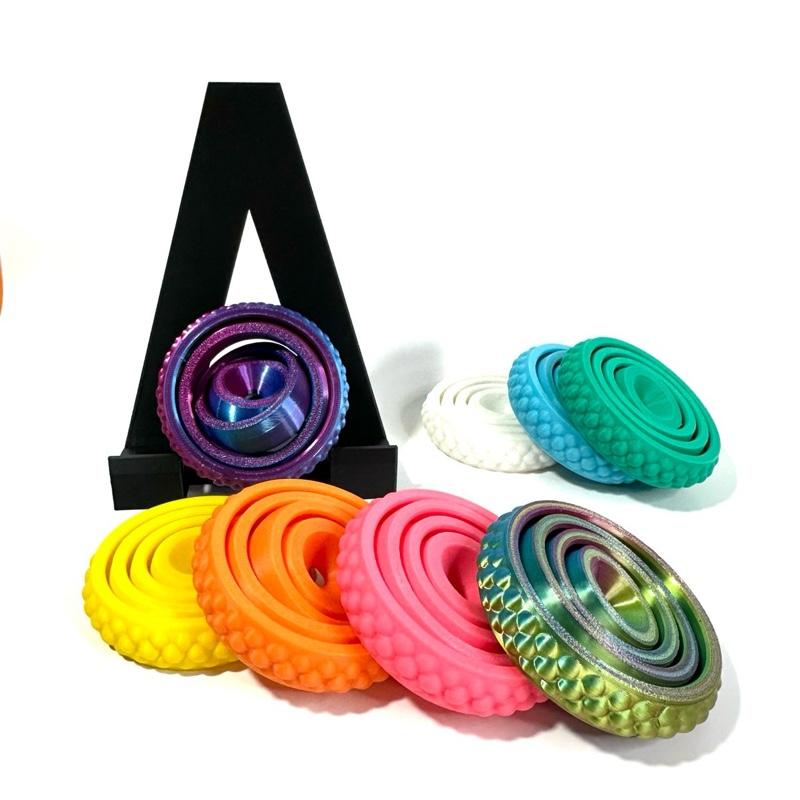 3D Printed Gyro Fidget Spinner - Unique Stress Relief - Interactive ...