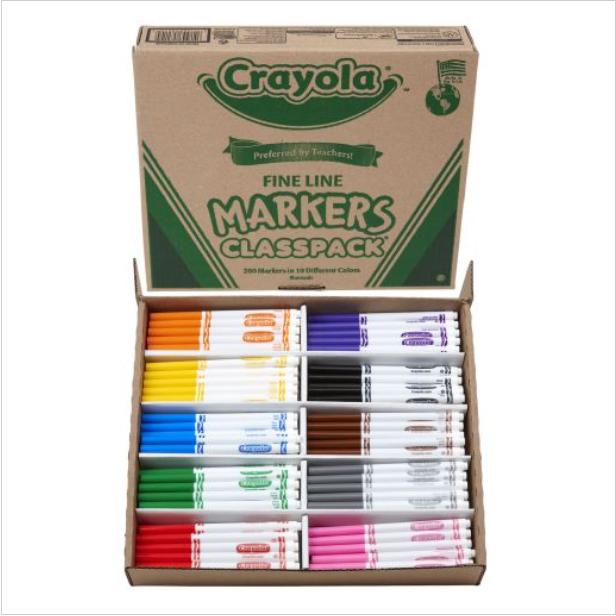 Crayola Fine Tip Marker Classpack Value Pack - Set of 200 - TikTok Shop