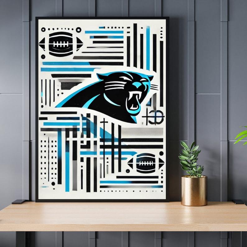 Carolina Panthers Digital Print - Bold and Vibrant Sports Art, - TikTok ...