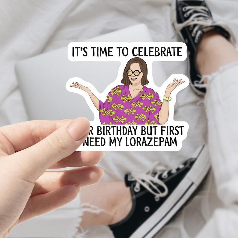 It's Time To Celebrate Your Birthday Sticker, The White Lotu - TikTok Shop