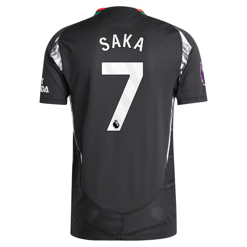Bukayo Saka Black 202425 Away Jersey, Football Full Logo Kit - TikTok Shop