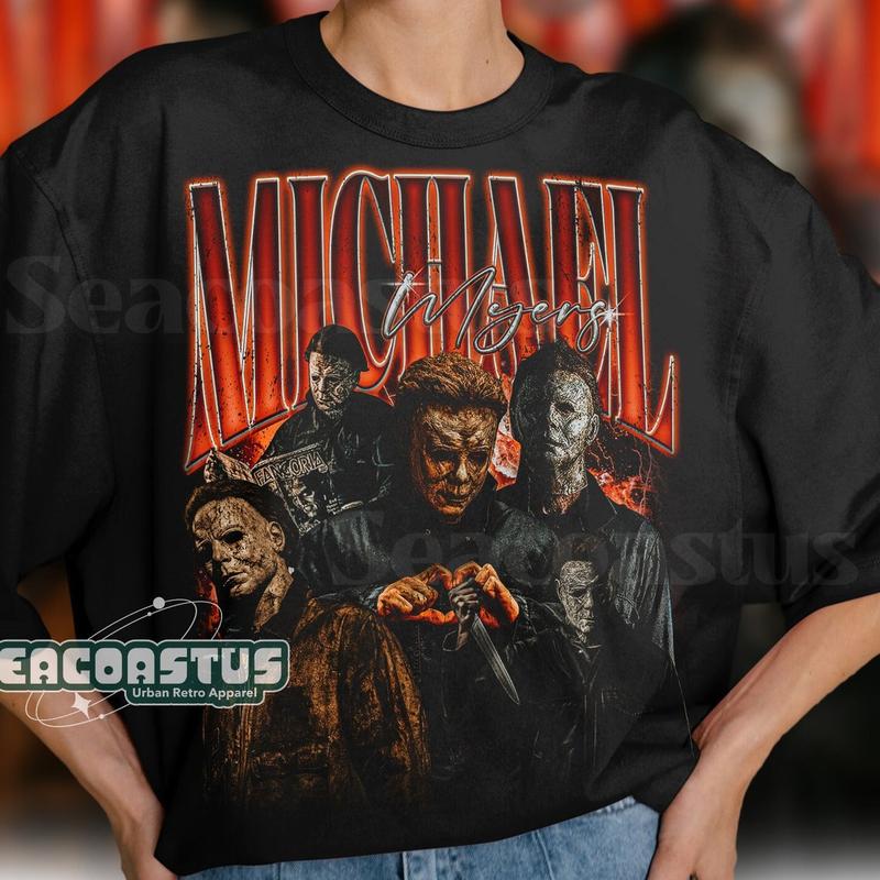Limited Michael Myers Vintage T-Shirt, Michael Myers Graphic T-shirt ...