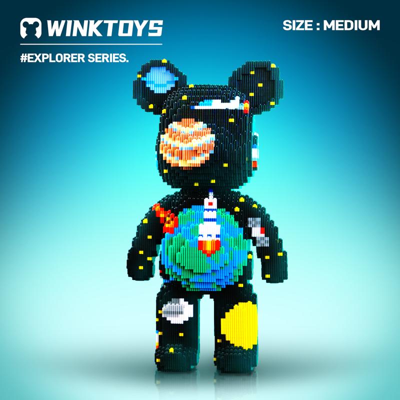 [06]Space Bear,Bear Building Block,Winktoys building block,Bear ...