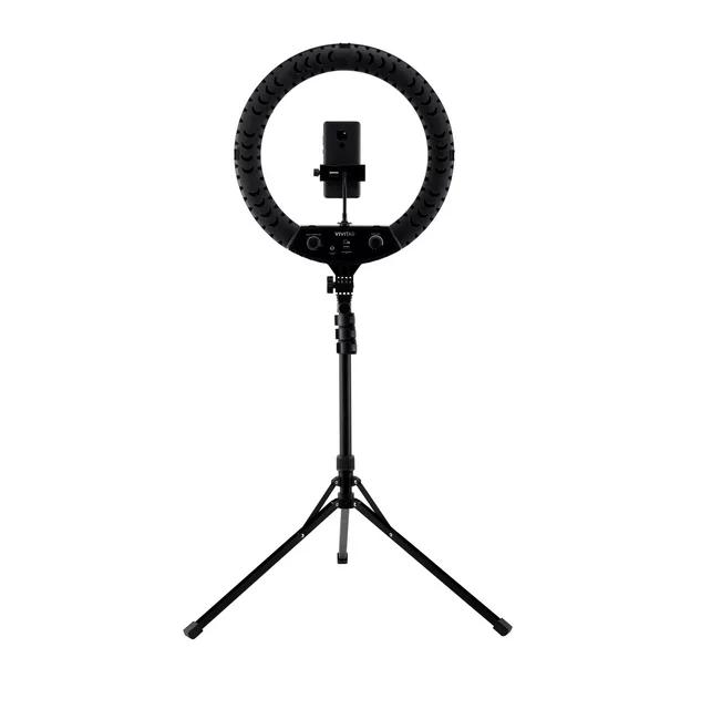 Vivitar 18-Inch LED Ring Light, Adjustable 63-Inch Tripod Stand ...