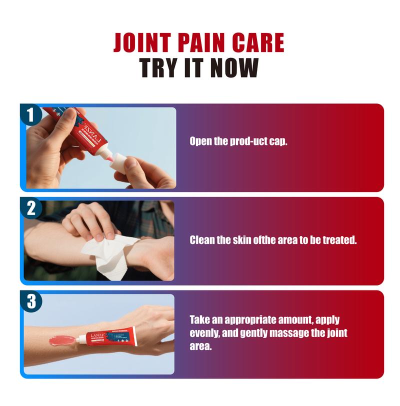 LANZF Joint Relief Massage Cream, Rapid Muscle Cream, Suitable for Knee ...