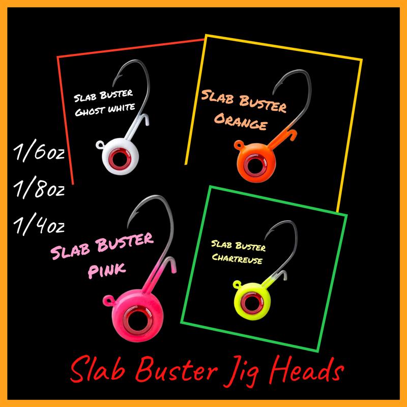Slab Buster 3D Eye Jig Heads W/Sickle Hook & Wire Keeper 10PK - TikTok Shop