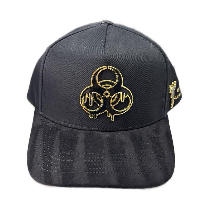 Gorra Italiense Cap with Gold Logo, Black Color, Adjustable Fit, - TikTok Shop