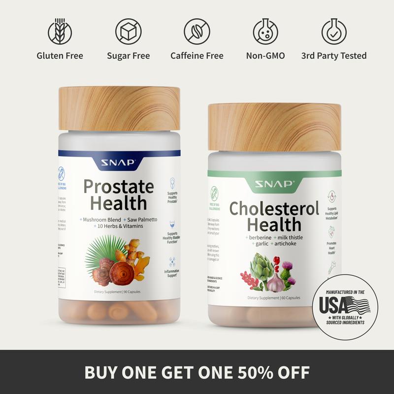 Snap Supplements - Prostate Health + Free Cholesterol Health - TikTok Shop