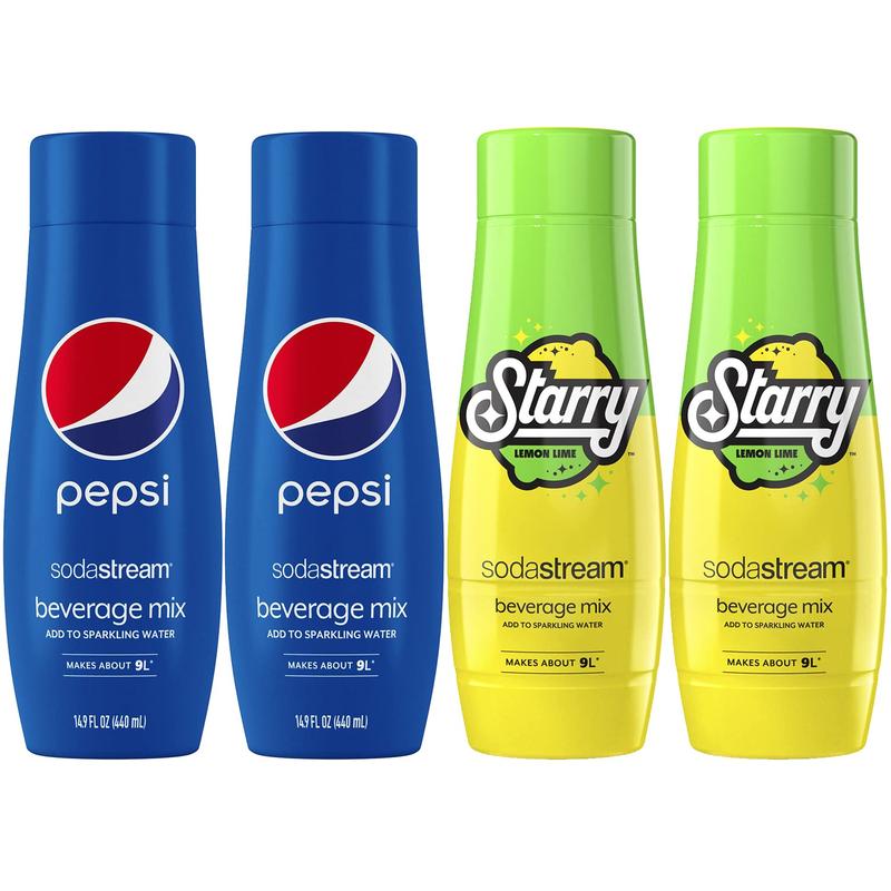 SodaStream Pepsi and Starry Flavoring 440ml 4 Pack - TikTok Shop