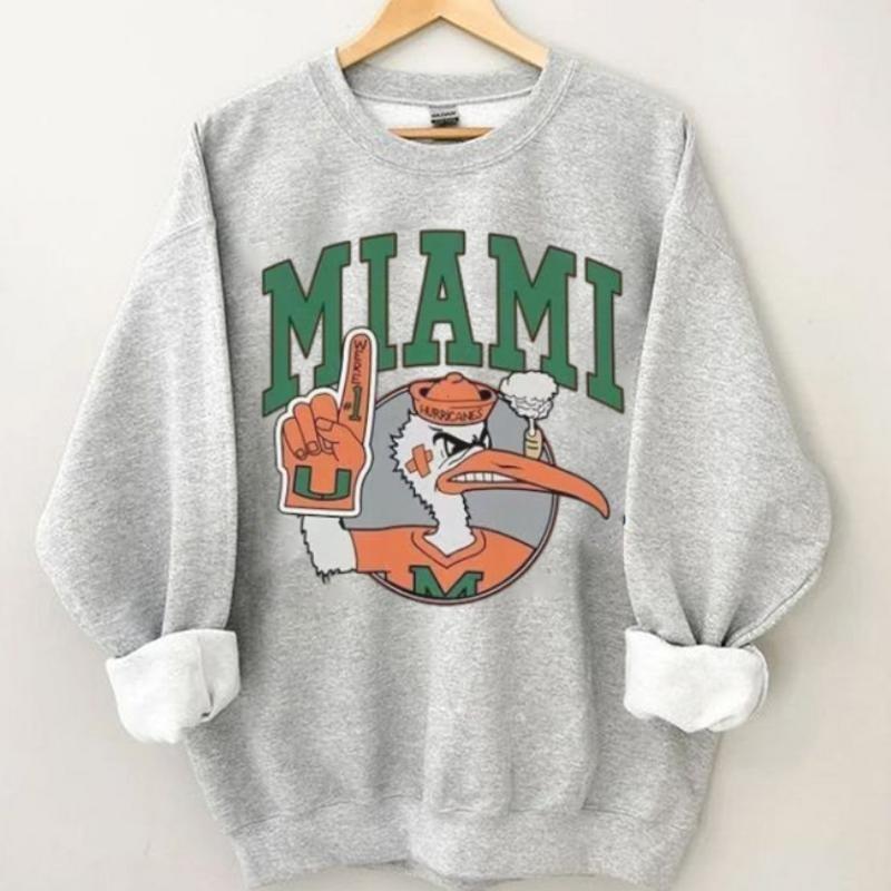 Miami Sweatshirt, University of Miami shirt, University of Miami ...