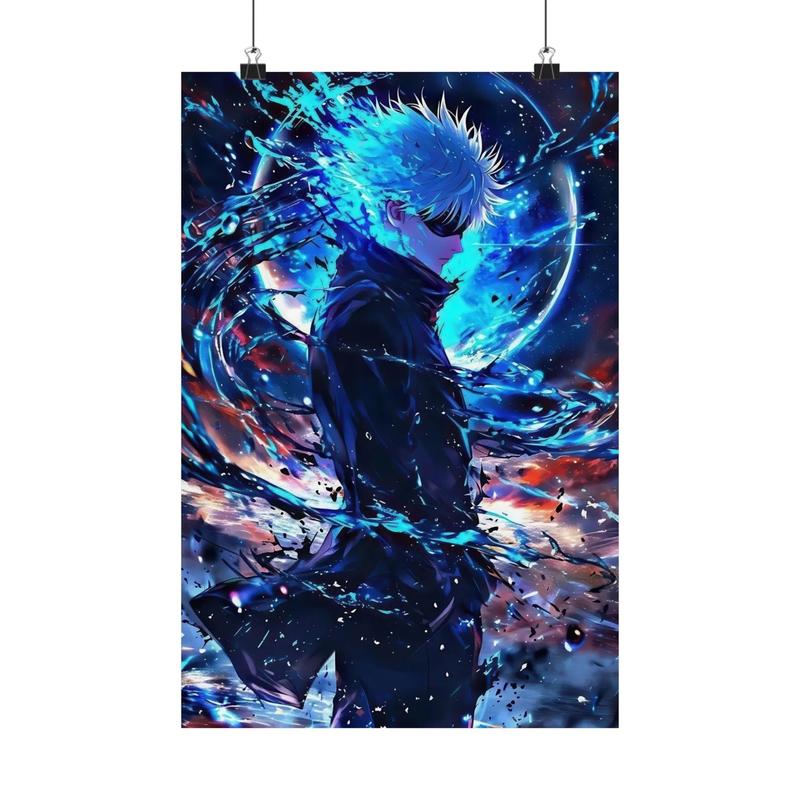 Satoru Gojo Jujutsu Kaisen Portrait Poster | Premium Matte Anime ...