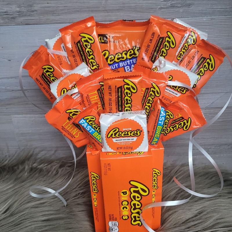 Reese's Candy Bouquet - Orange Packaging with Assorted Snack - TikTok Shop