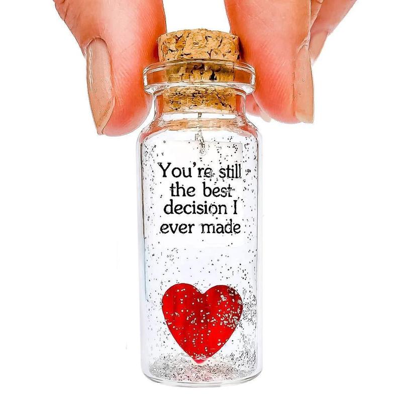 Romantic Present Message in a Tiny Bottle Love Gift for Boyfriend ...