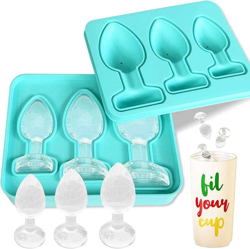 Ice Cube Mold Tray Novelty,Silicone Ices Cube Tray,Large Thicked ...
