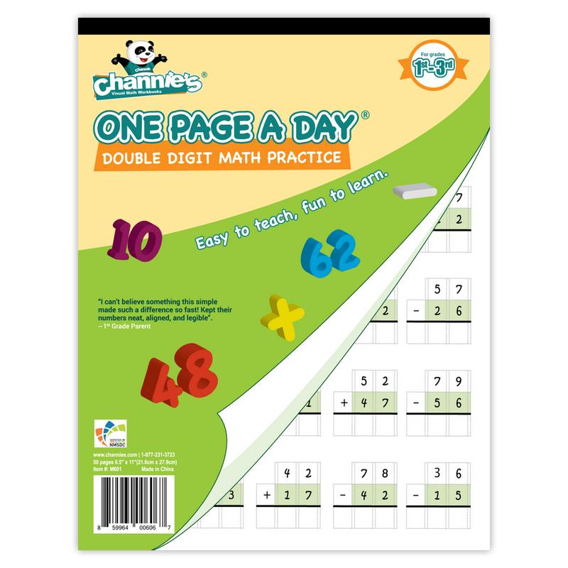 One Page A Day Double Digit Math Workbook – Visual Addition ...