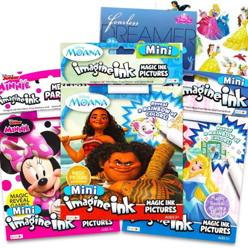 Disney Princess Magic Ink Coloring Book Set - Bundle of 3 Imagine Ink ...