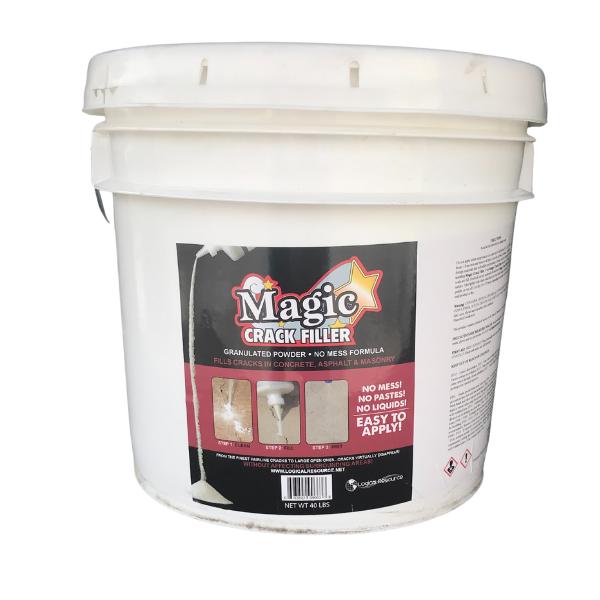 40 lb. Bucket Concrete Magic Crack Filler – Fill Cracks in Concrete ...
