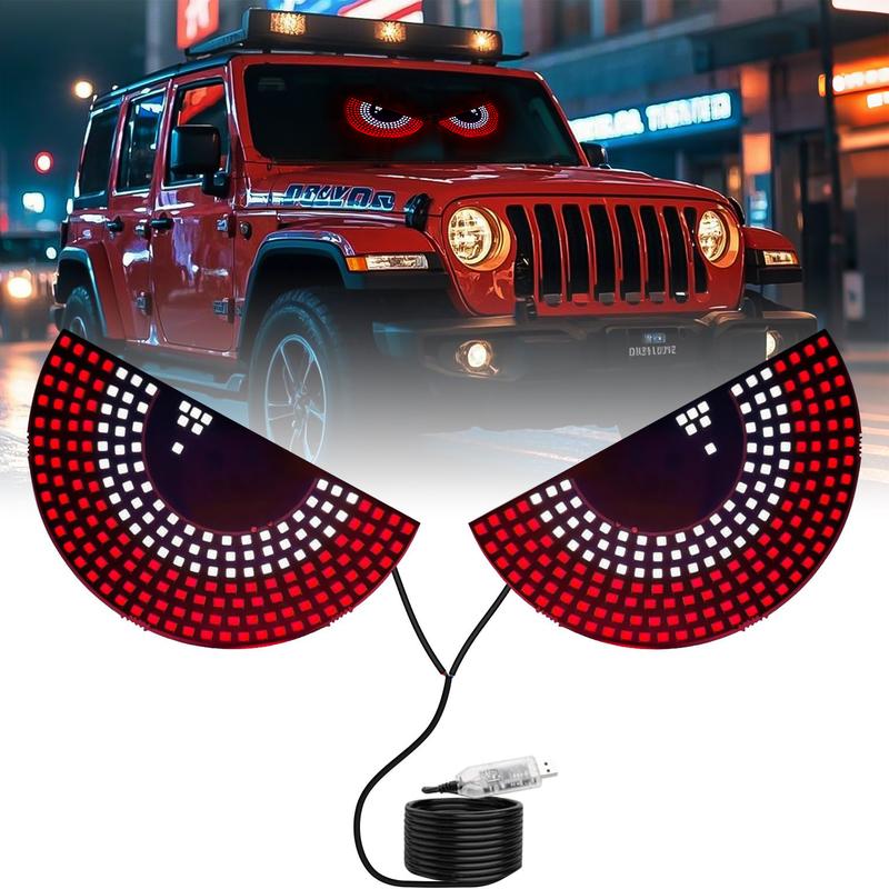 Devil Eyes LED Car Rear Window Light up Windshield Demon Eye - TikTok Shop