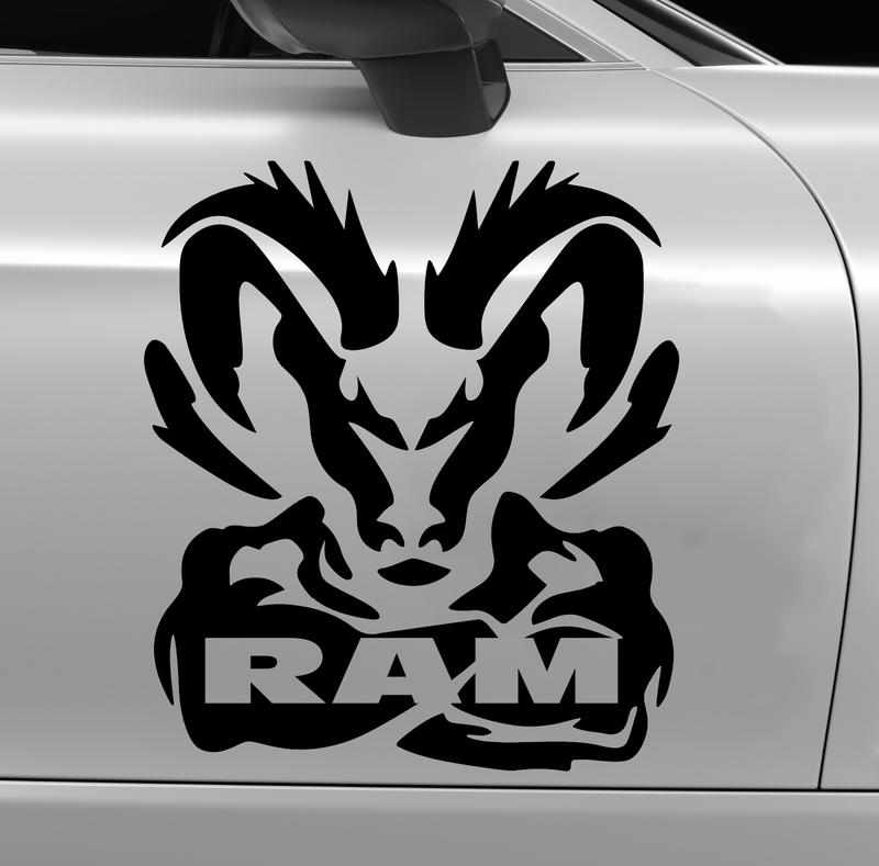 Thrilling Signs | Muscle Ram Decal - Bold Vinyl Sticker for Trucks ...