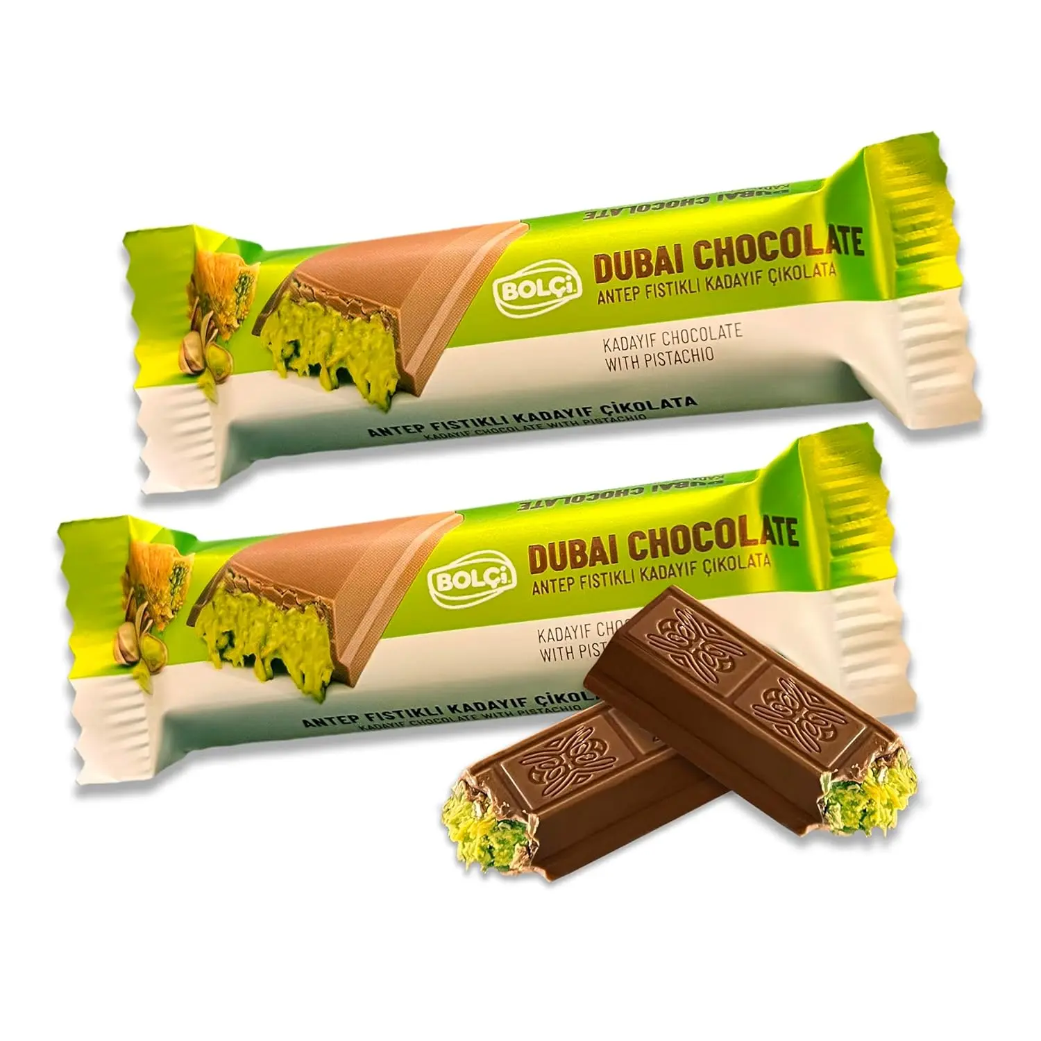 Dubai Chocolate Bar Pistachio Knafeh Rich Milk Chocolate, - TikTok Shop