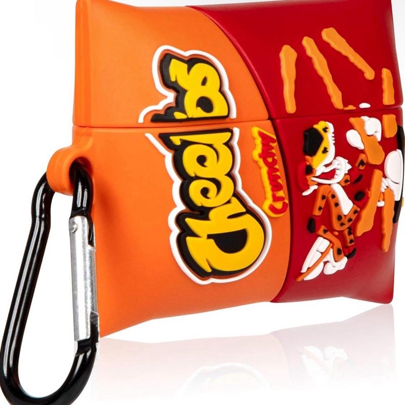 Cheetos Brand AirPod Case for AirPods Pro 2nd Generation with Carabiner Clip Orange Design ...