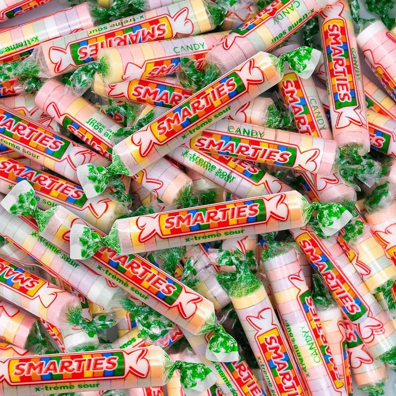 SMARTIES X-TREME SOUR Candy Rolls – Bulk Hard Candies Bag – Assorted ...