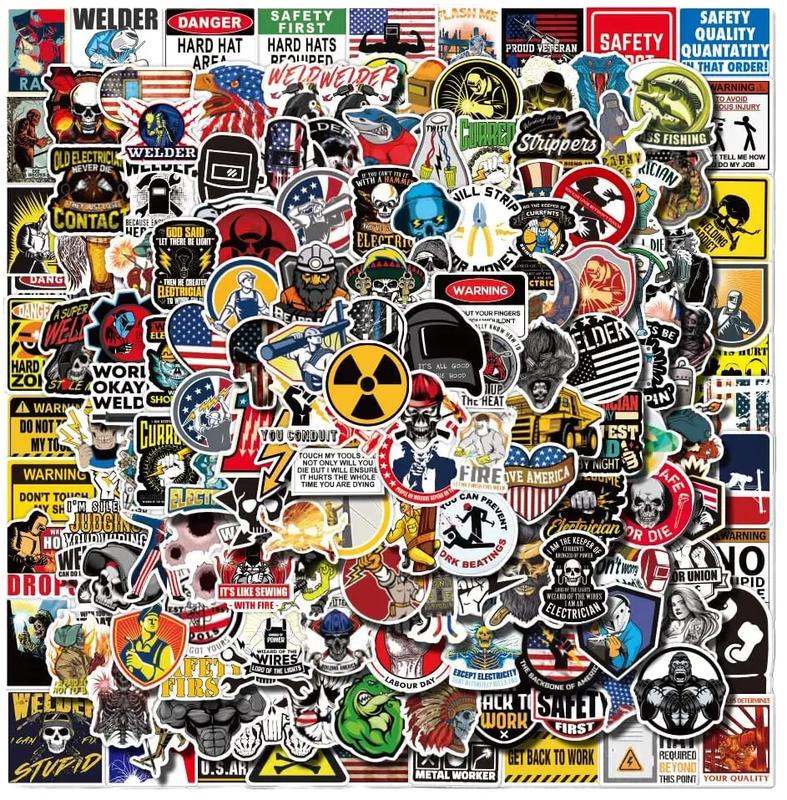 200 PCS Hard Hat Stickers, Funny Stickers for Adults, Hardha - TikTok Shop