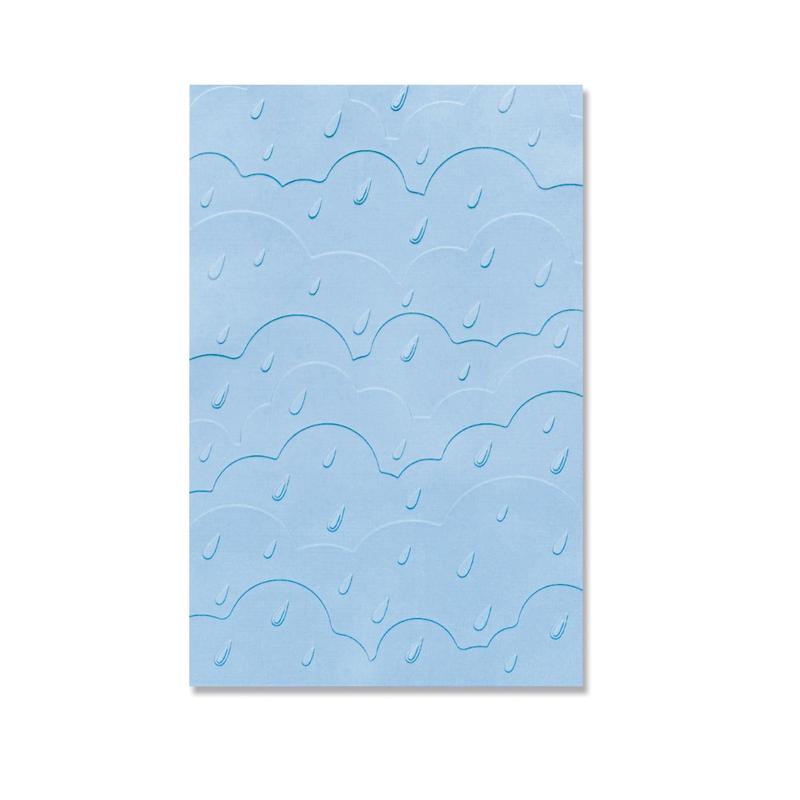 Sizzix Multi-Level Textured Impressions Embossing Folder - Rain ...