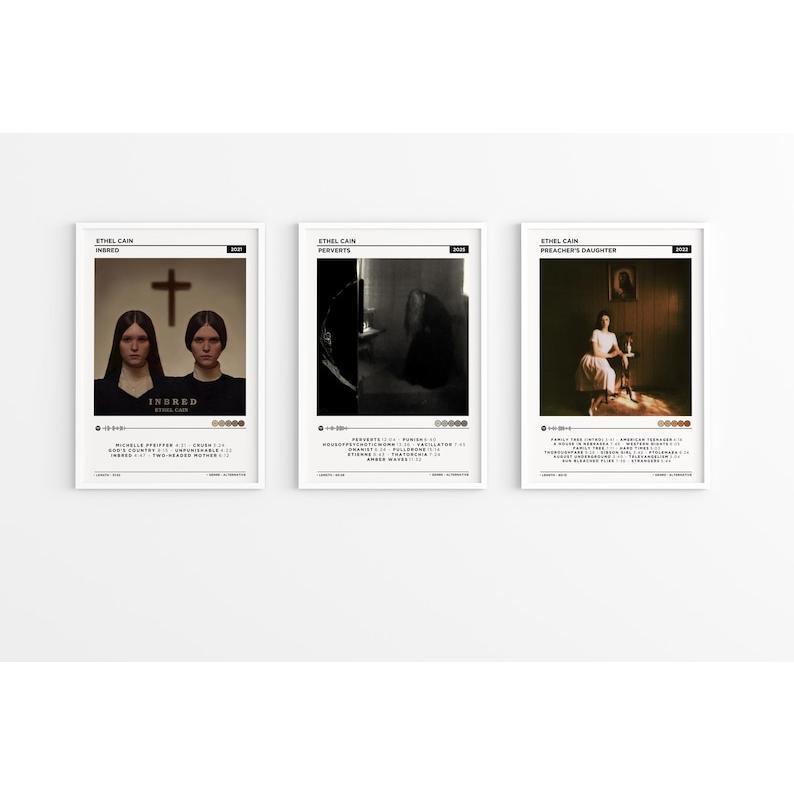 Ethel Cain - Perverts, Preacher's Daughter, Inbred Album Set Poster ...