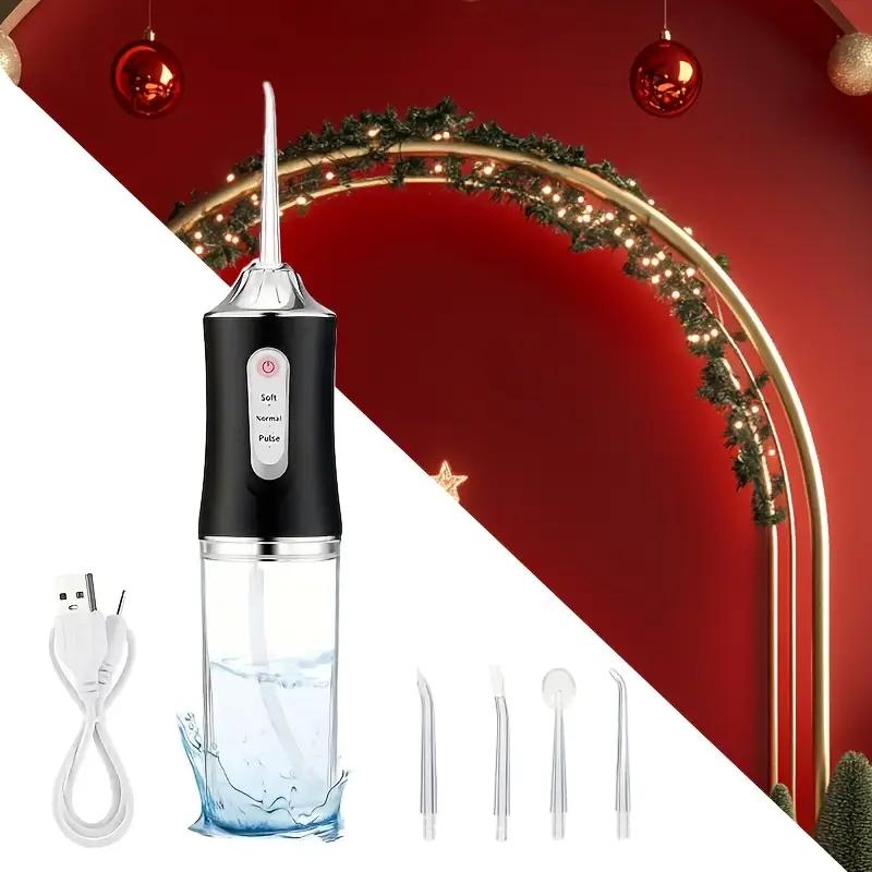 A Rechargeable Electric Plaque Cleaner with 4 Nozzles, Suitable ...
