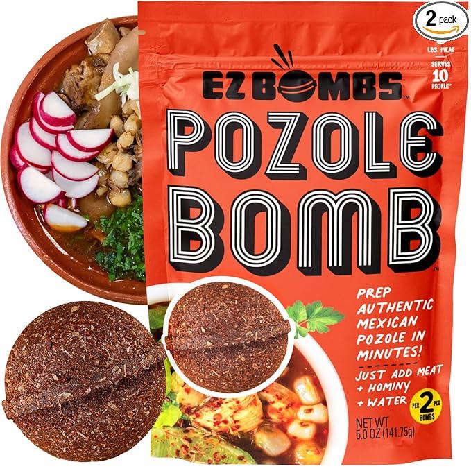 EZ Bombs Pozole Bomb Seasoning, 2 Pack – Authentic Mexican Soup ...
