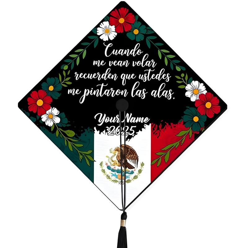 Custom Mexican Flag Graduation Cap Topper 2025, Personalized - TikTok Shop