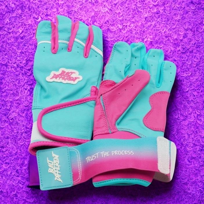 Built Different Trust The Process Adult and Youth Baseball Batting Gloves - TikTok Shop