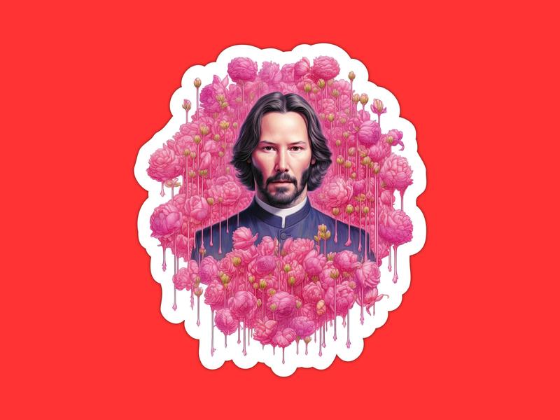 Keanu Reeves Sticker - TikTok Shop