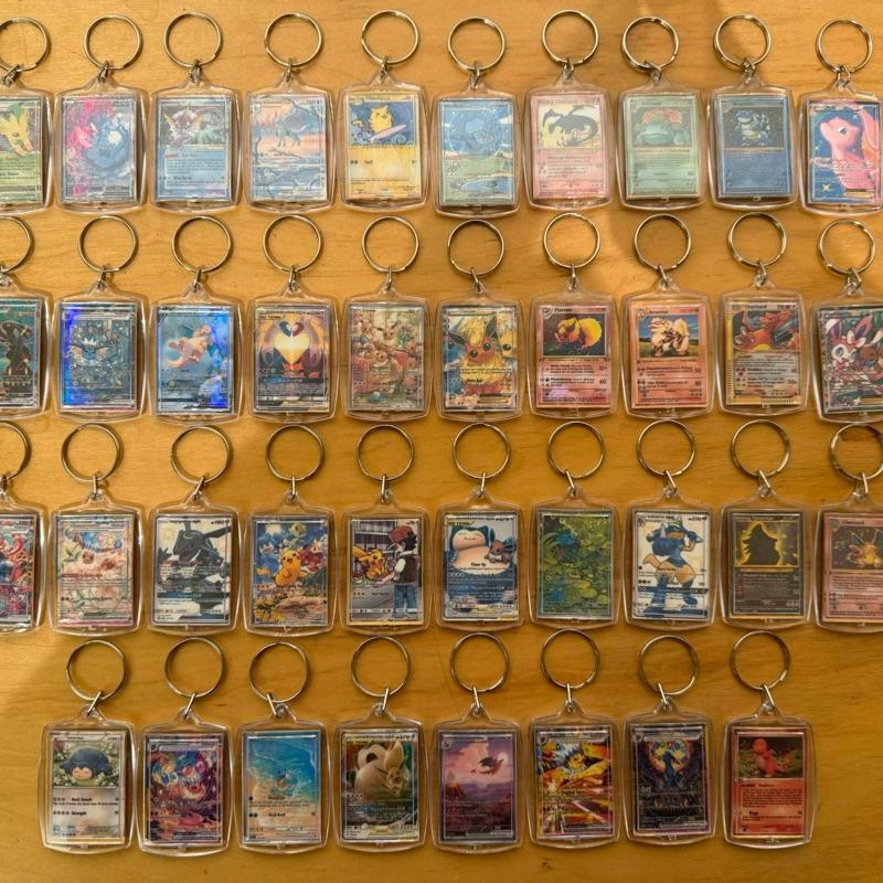 Mini Poke Key Chains - Assorted Designs Featuring Popular Pokemon ...