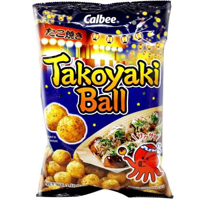 Calbee Takoyaki Balls BBQ Octopus Balls | Flavored Corn Snacks - TikTok ...