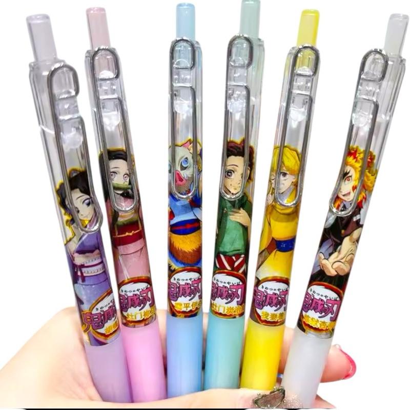 Demon slayer Gel Pens Cartoon Blind Box Pens Students Press Black ...