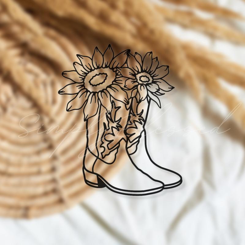 Cowboy Boot Stickers, Cowboy Boot Decal, Cute Stickers, Western ...