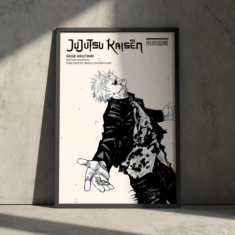 Jujutsu Kaisen Anime POSTER UNFRAMED Print, JJK Manga Artwor - TikTok Shop