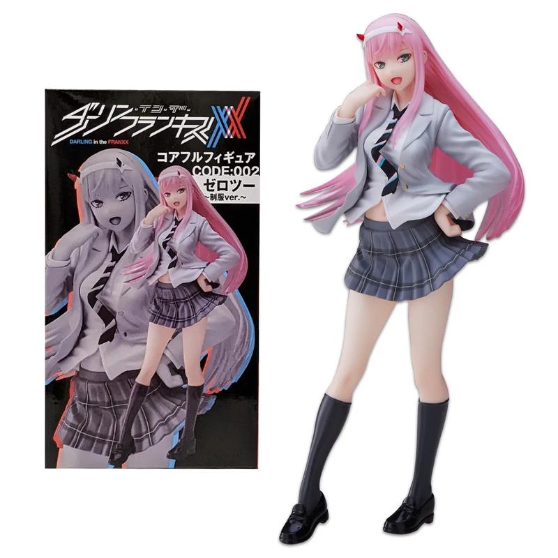 18.5CM Anime Darling in the FranXX Figure 02 ZERO TWO School Uniform ...