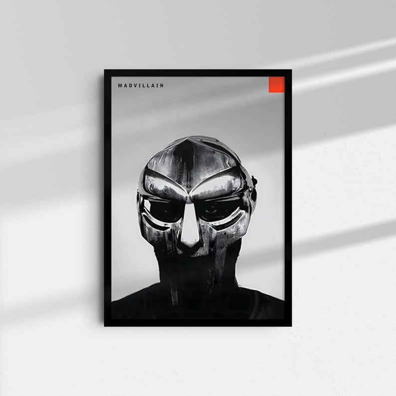 MF Doom Poster - Madvillain Poster - Album Cover Poster - Rapper ...